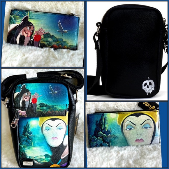 Disney | Bags | Disney Villains Evil Queen Poison Apple Crossbody Bag ...